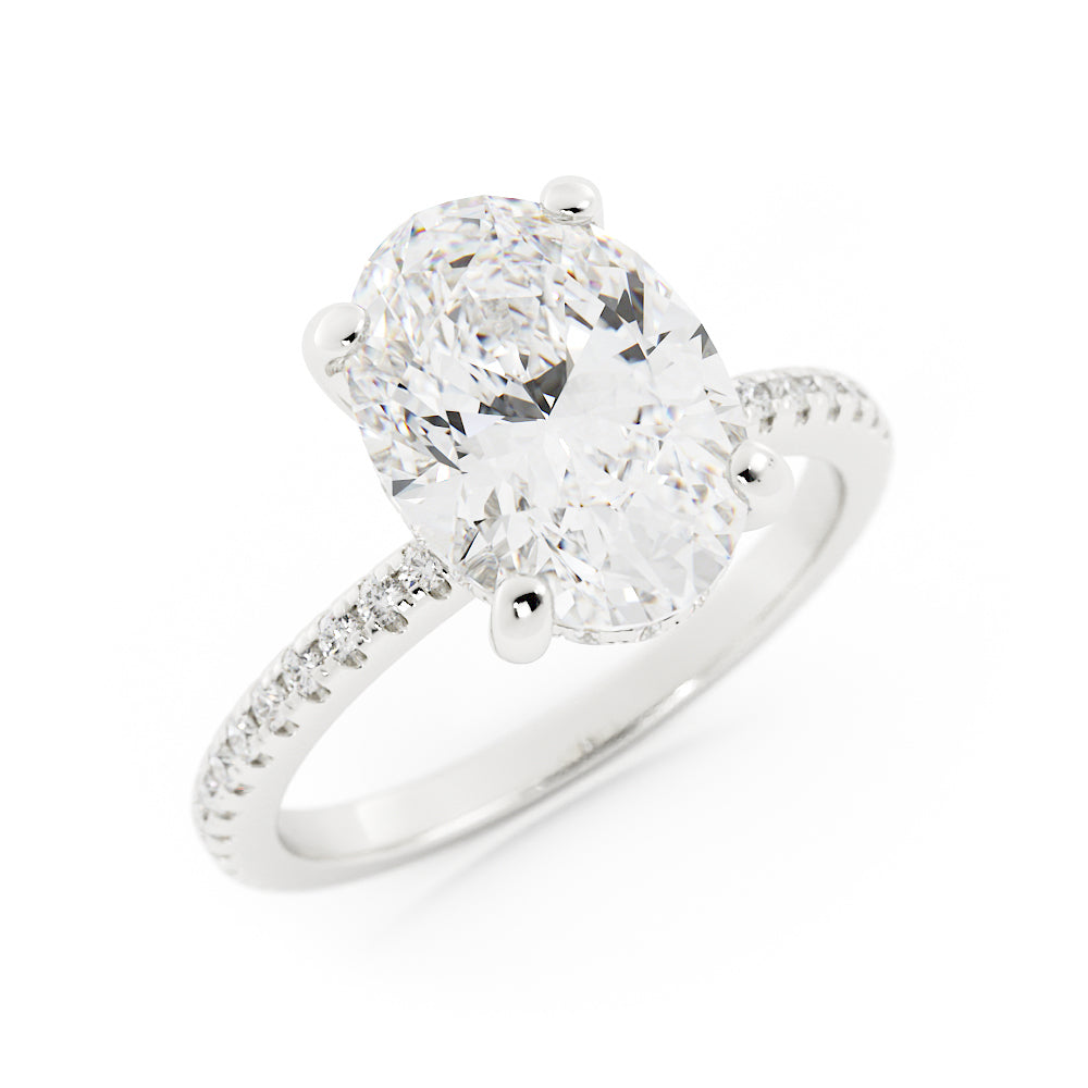 HEBE | Oval Cut Diamond Engagement Ring EOS – andrasteine